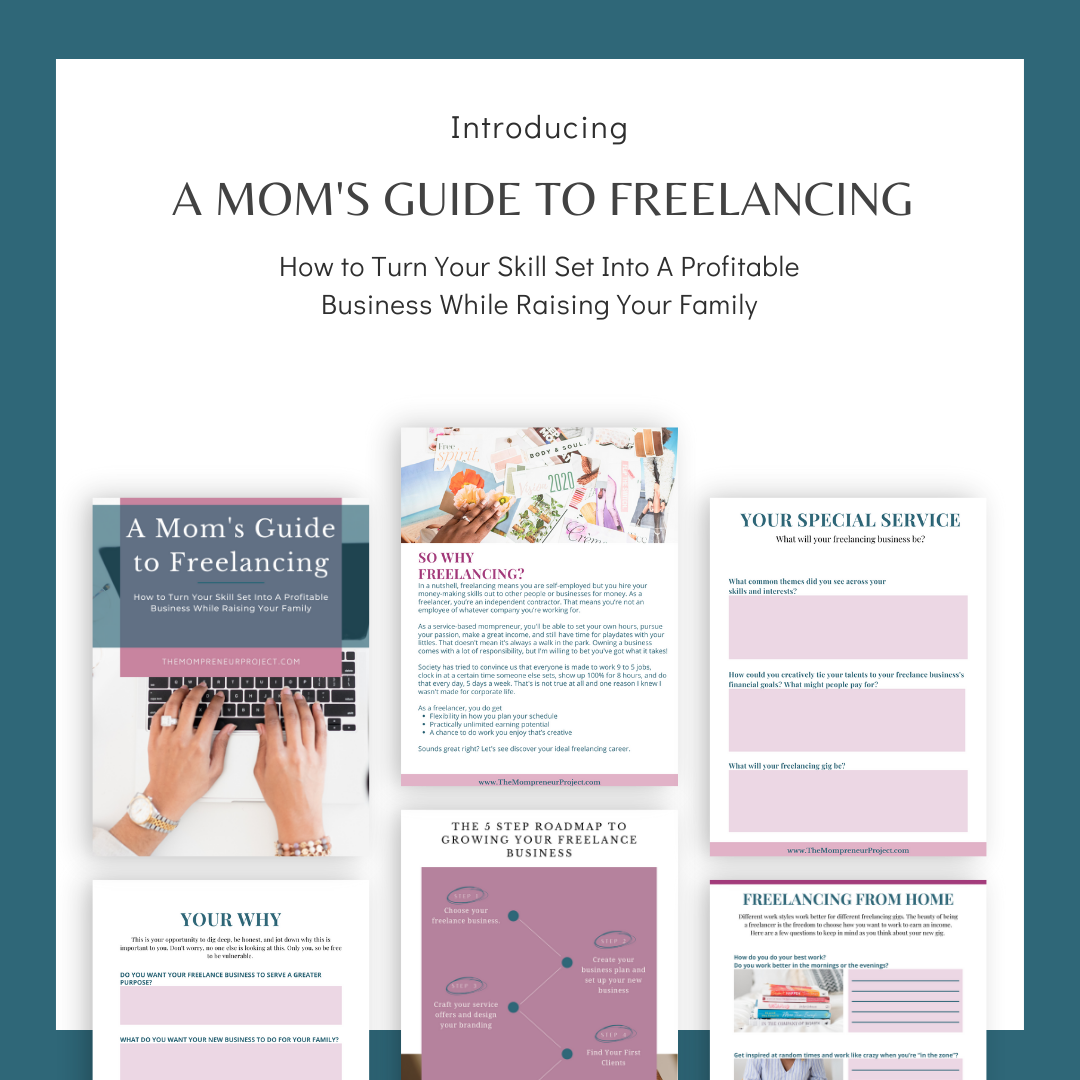 Freelancing Guide MockUp 2 - The Mompreneur Project